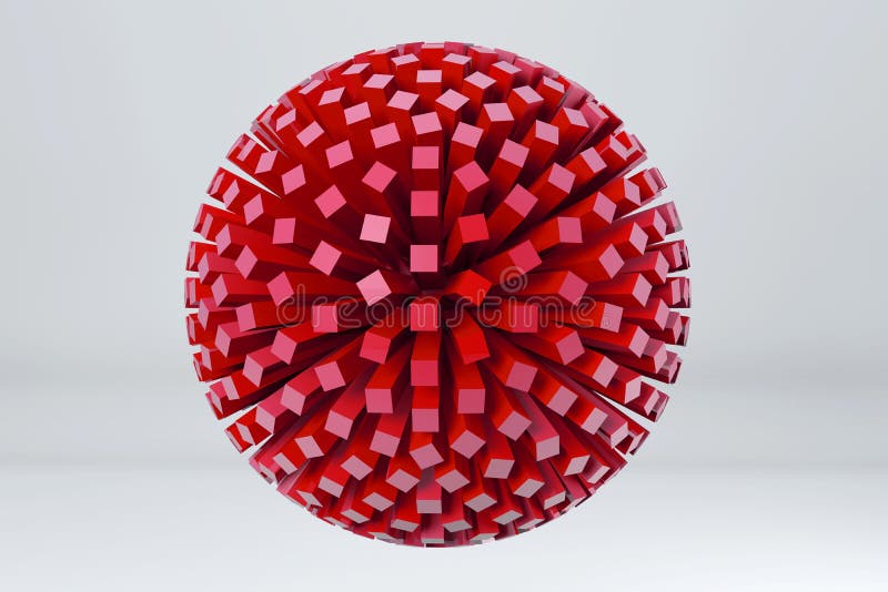 Abstract Sphere Made by Numbers Stock Illustration - Illustration of ...