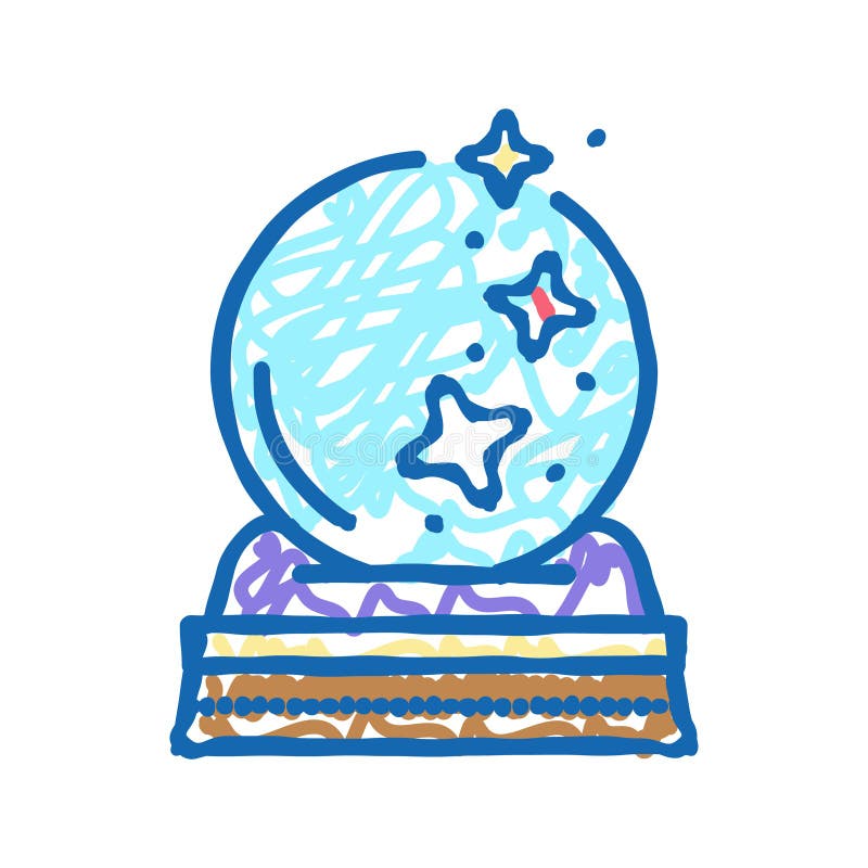 Sphere Magic Icon Doodle Illustration Stock Vector - Illustration of ...