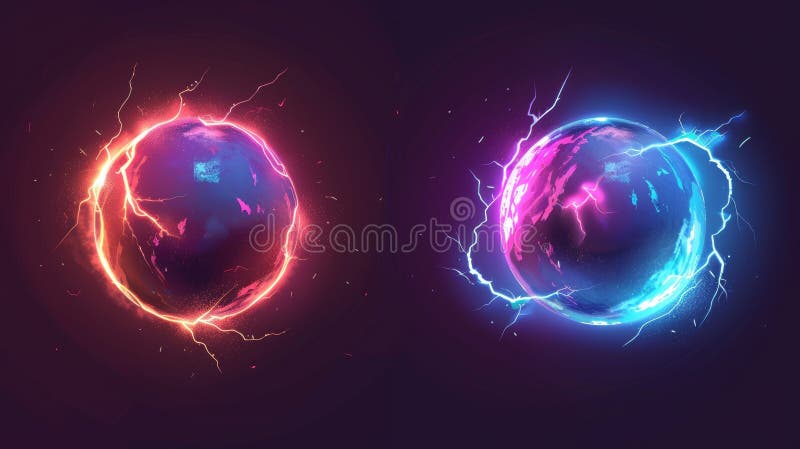 The Sphere of Magic Power with the Flash Shock and Storm Impact Has a ...