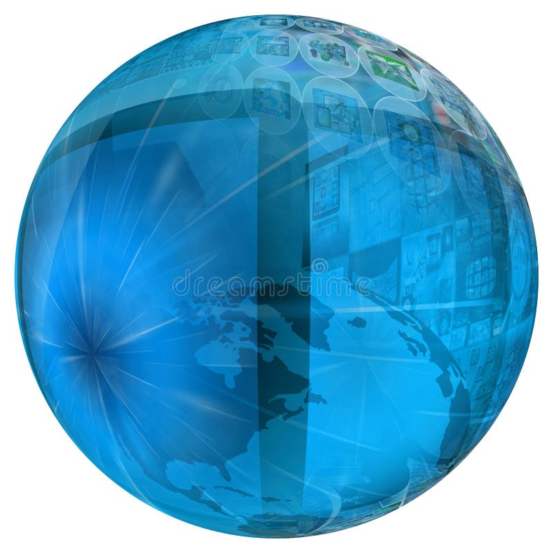 Sphere stock illustration. Illustration of connection - 48084345