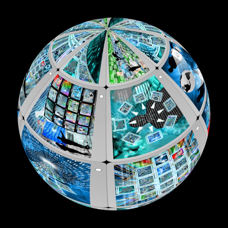 Media sphere stock image. Image of background, media - 87432519