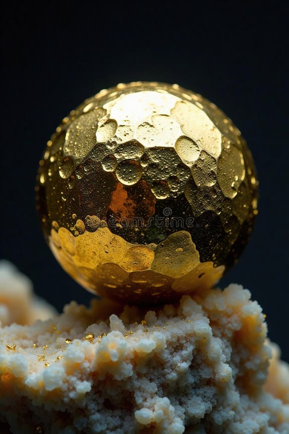 Sphere of Metallic Pyrite in Matrix of Quartz and Feldspar, Sphere ...