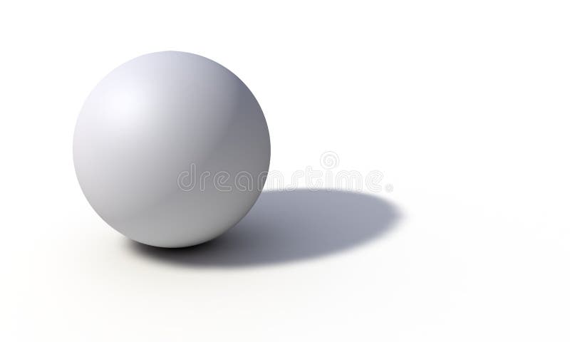 Sphere Model, Isolated on the White 3d Render Stock Illustration ...