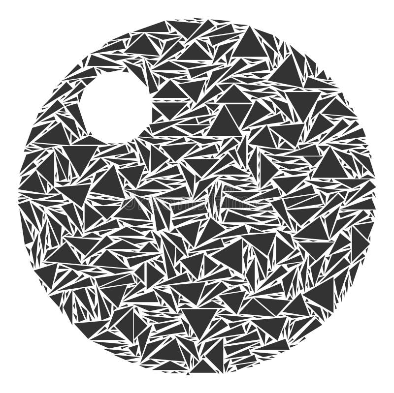 Sphere Collage of Triangles Stock Vector - Illustration of nucleus ...