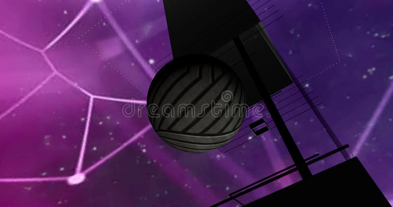 Sphere Moving on a Three-dimensional Space. Stock Footage - Video of ...