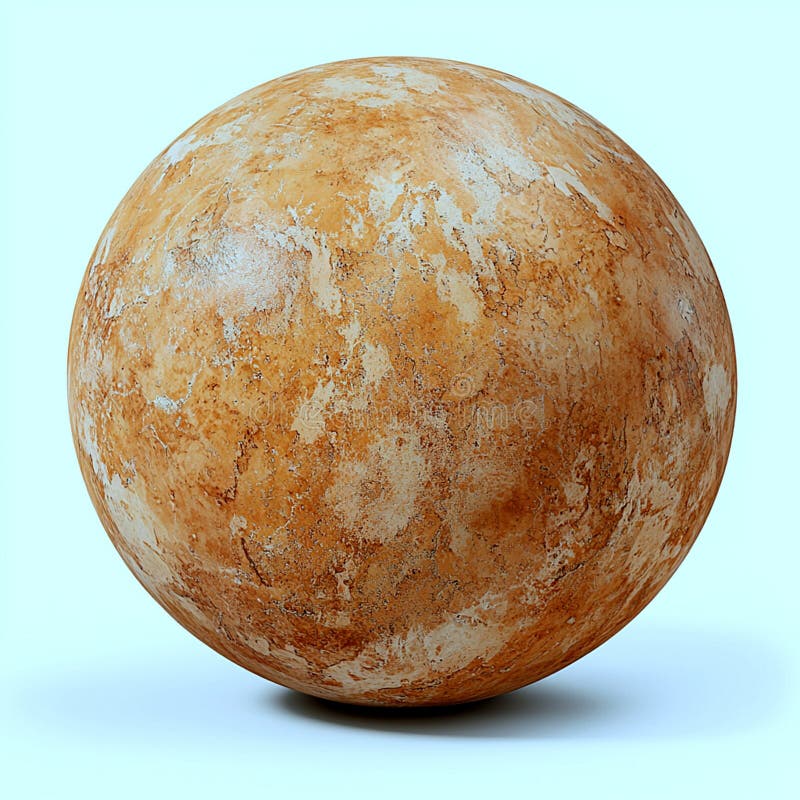 Sphere Object Planet Surface Texture Abstract Background Isolated on ...