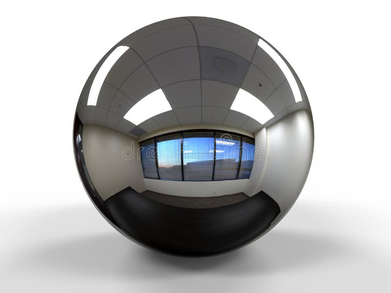Sphere Office View Reflection Stock Illustration - Illustration of ...