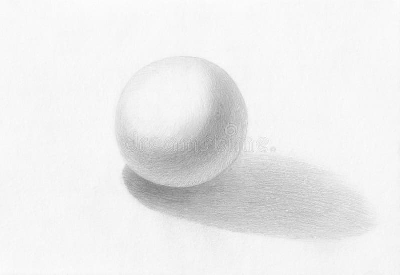 Sphere pencil drawing stock illustration. Illustration of academic ...