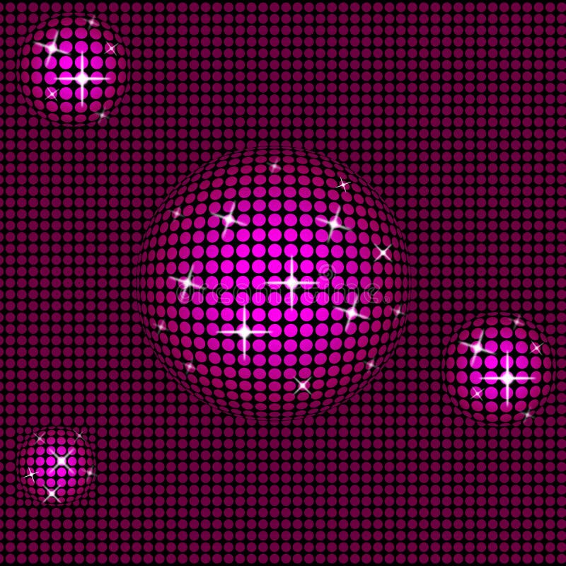 Sphere Pink Indicates High Tech and Abstract Stock Illustration ...