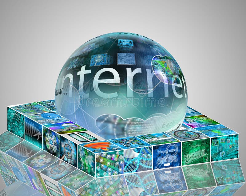 Sphere and platform stock image. Image of code, network - 62658779