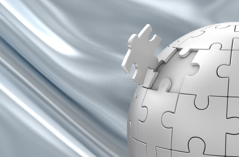 Sphere Puzzle Logo Concept Design. Symbol Graphic Template Element ...