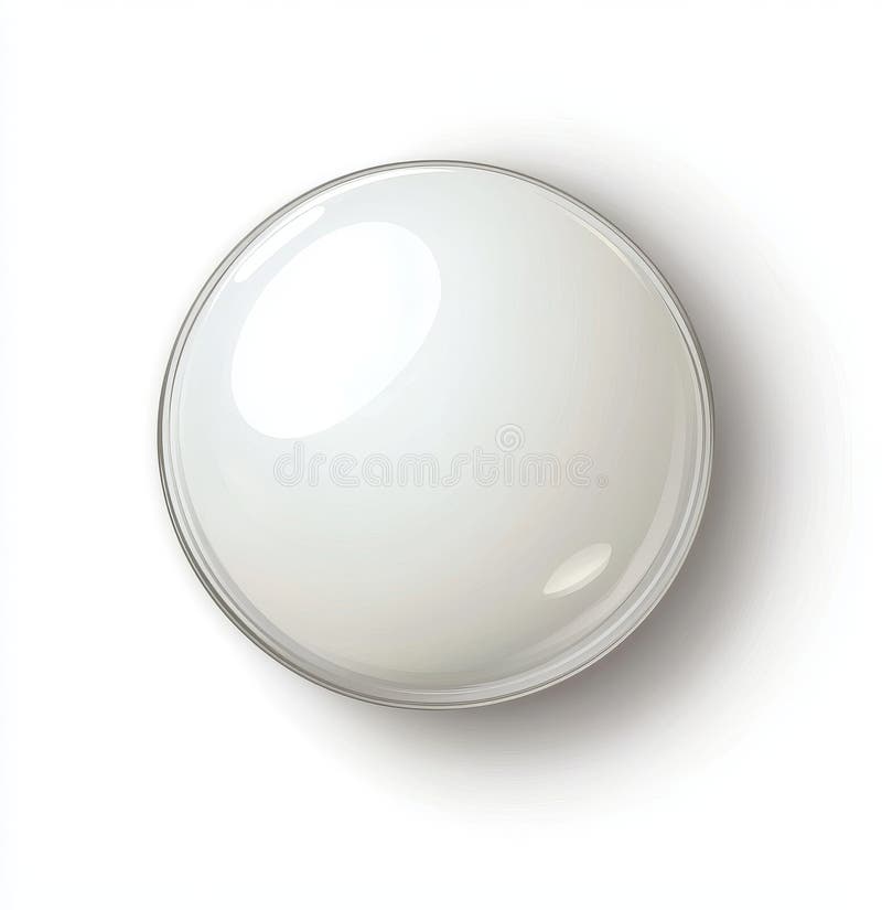 Sphere Realistic Transparent Glass Ball Shiny Reflective Surface Stock ...