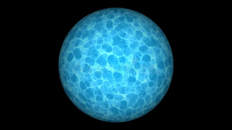 Sphere Reflection Light Wave on Pacific Light Blue Ocean Pure Clear ...