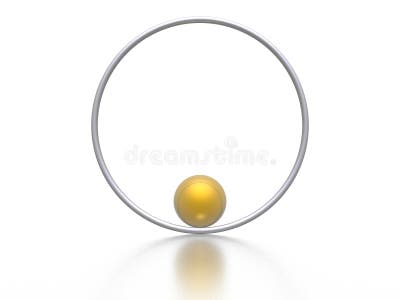 Sphere and ring stock illustration. Illustration of futuristic - 3537534