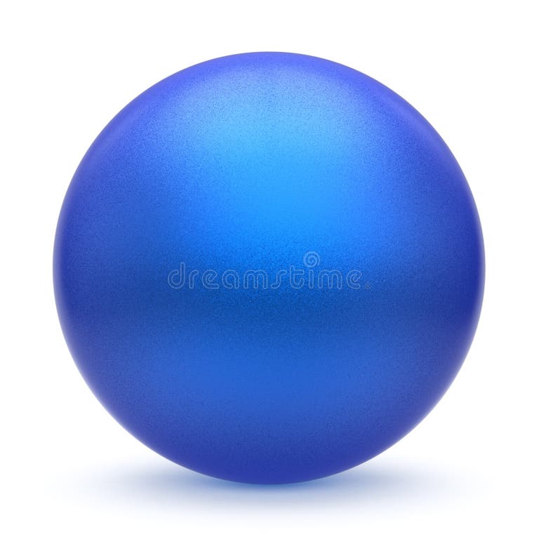 Sphere Round Button Blue Matted Ball Basic Circle Cyan Figure Stock ...