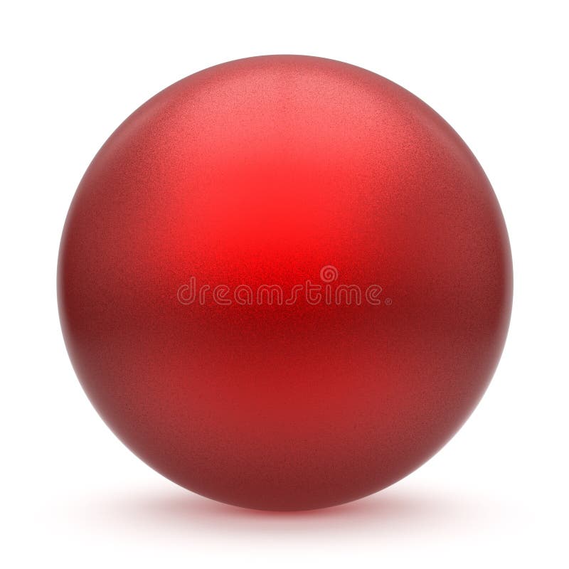 Sphere Button Round Red Ball Geometric Shape Basic Circle Stock ...