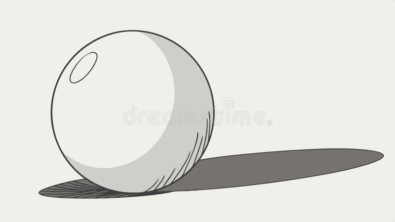 Sphere with Shadow Illustration, 3D and Basic Shape Design Art. Vector ...