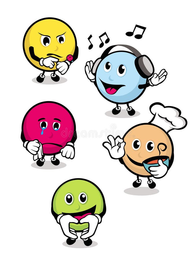 Sphere-Shaped Cartoons stock vector. Illustration of comical - 14151120