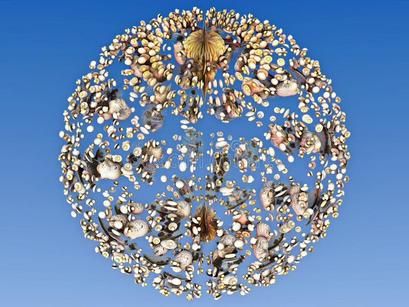 Sphere of Shells stock photo. Image of exploding, fragile - 85977656