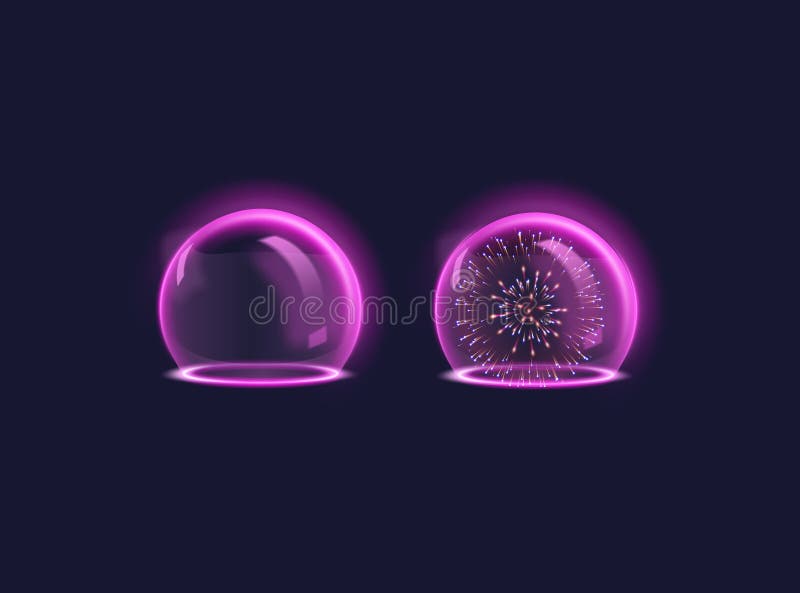 Sphere Shield Abstract Energy Protection Spheres. Force Field Globe ...