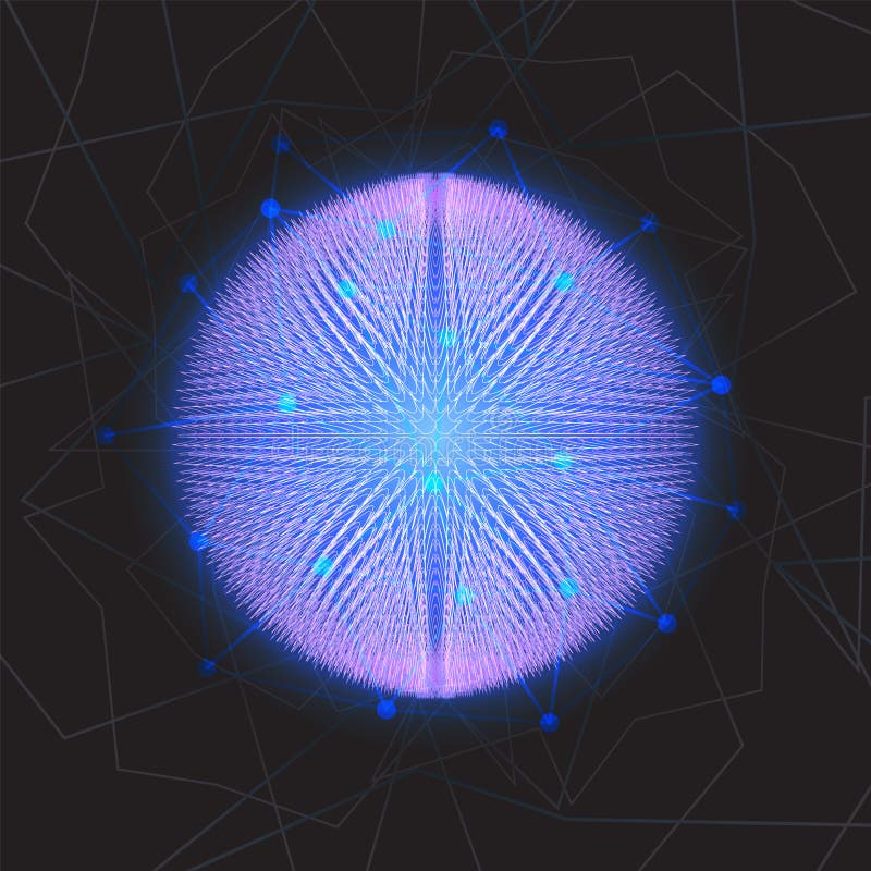 Sphere stock vector. Illustration of astral, bright, background - 97776327