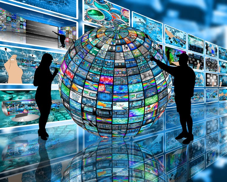 Sphere and silhouettes stock illustration. Illustration of ...