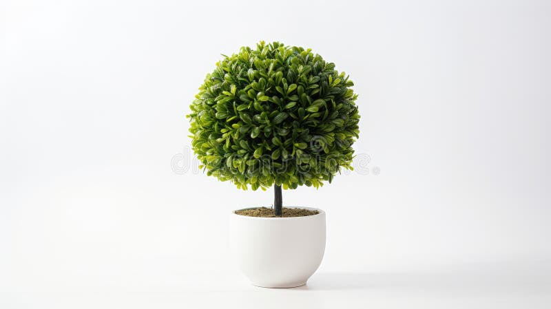Sphere Small Tree White Background Stock Illustration - Illustration of ...