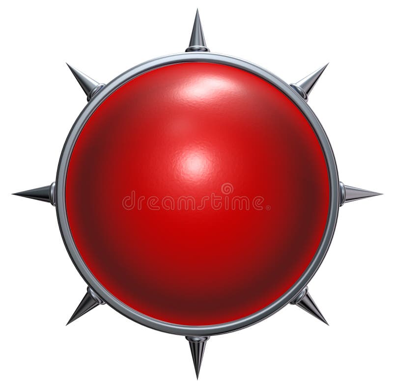 Sphere with spikes stock illustration. Illustration of thorny - 105009992