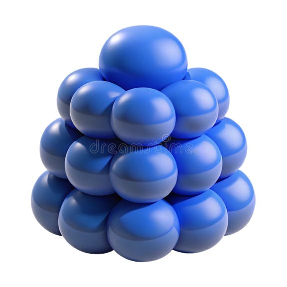 Sphere Stack 3D Icon stock illustration. Illustration of technology ...