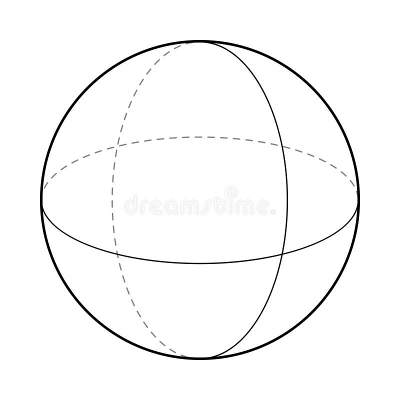 Sphere Stereometric Shape Composition Stock Vector - Illustration of ...