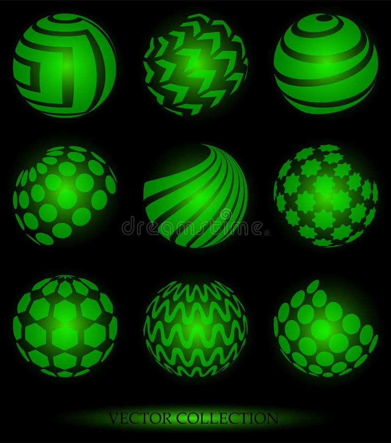 Sphere symbols stock vector. Illustration of logos, luminious - 23762887