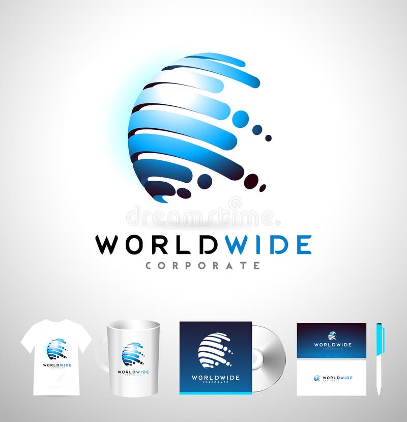 3D Sphere Logo stock illustration. Illustration of sphere - 27438218