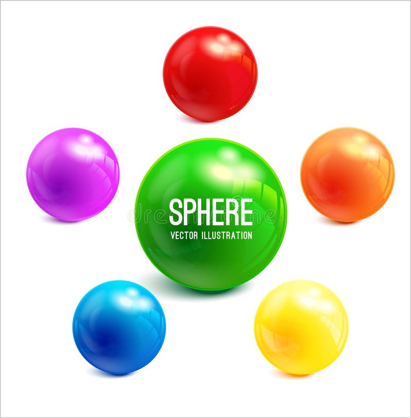 Sphere vector object. stock illustration. Illustration of molecule ...
