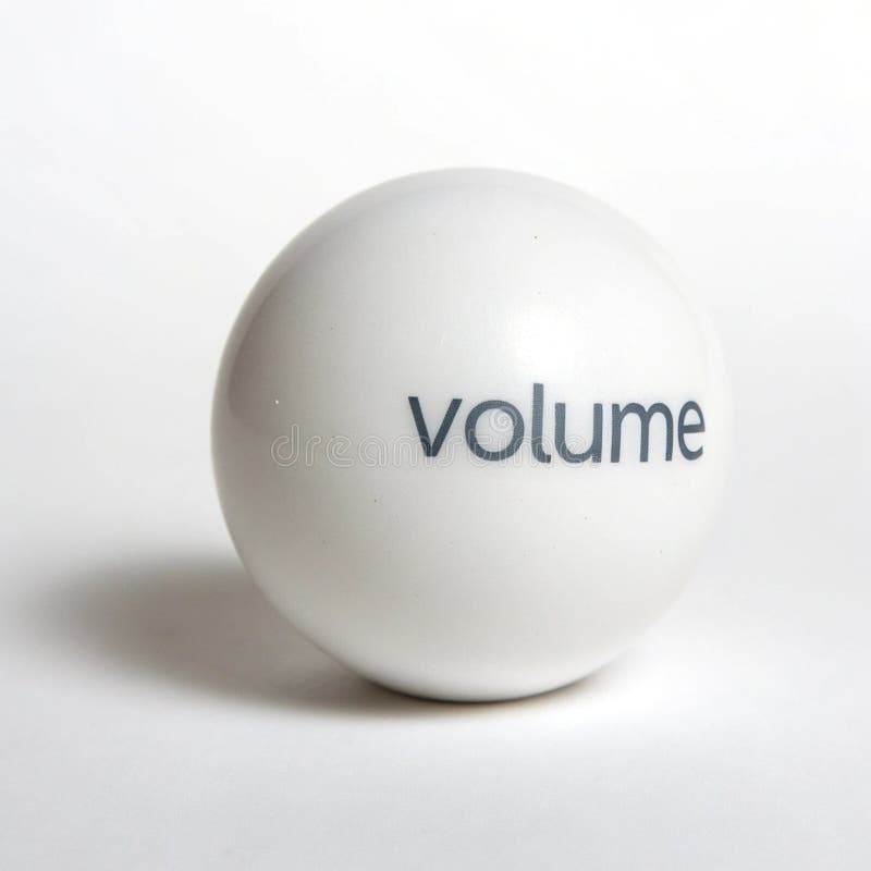 Sphere Volume Isolated on White Background Stock Illustration ...
