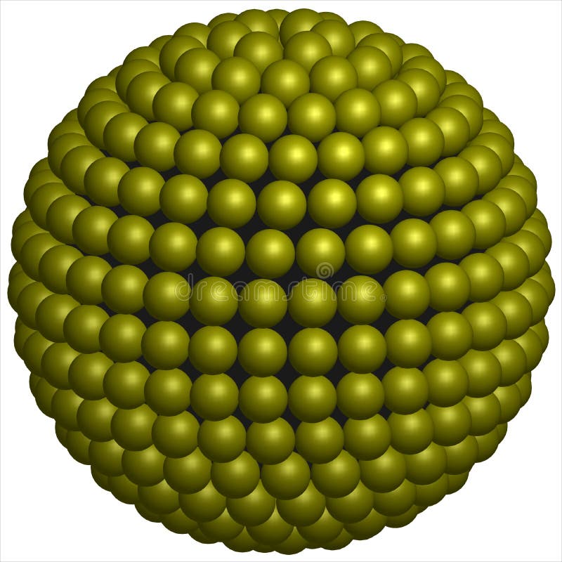 Sphere of yellow spheres stock illustration. Illustration of unite ...