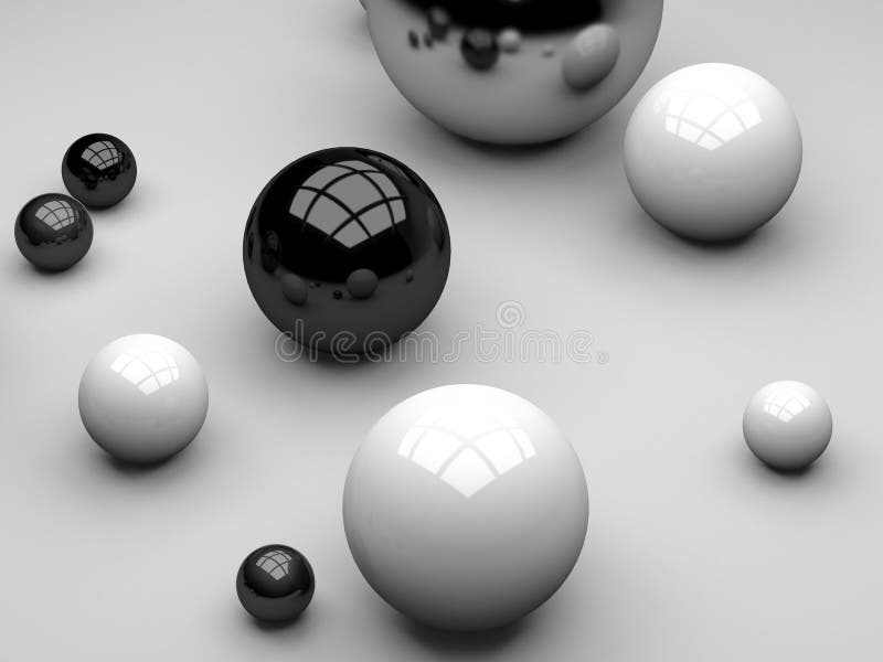 Spheres of Balls Abstract Background. Realistic 3d Shapes Stock ...