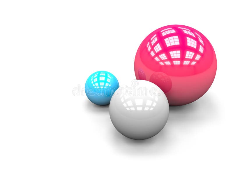 Spheres of Balls Abstract Background. Realistic 3d Shapes Stock ...