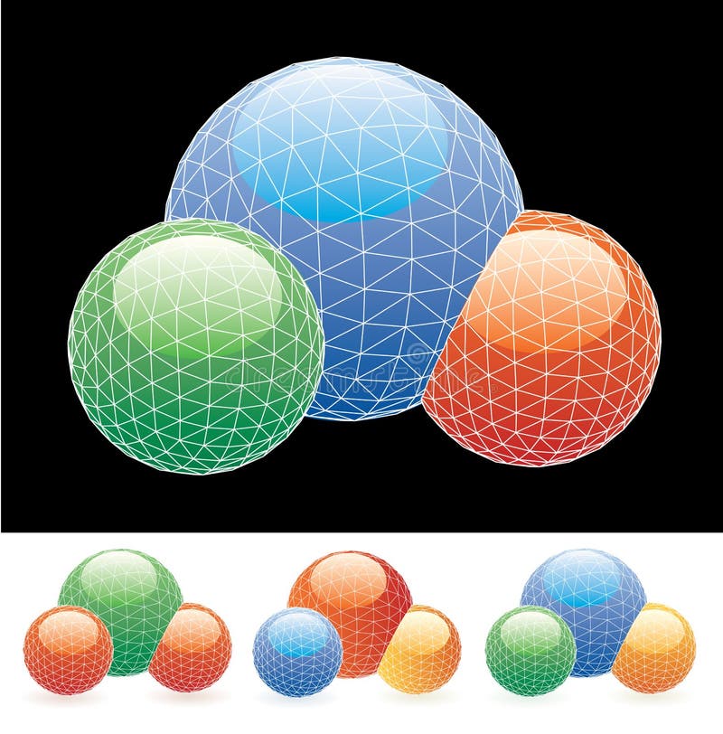 Color molecules stock vector. Illustration of cell, evolution - 9988833