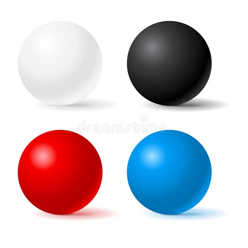 Spheres. Colored 3d Geometric Shapes Stock Vector - Illustration of ...