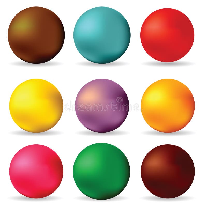 Colorful Spheres stock vector. Illustration of material - 54281051
