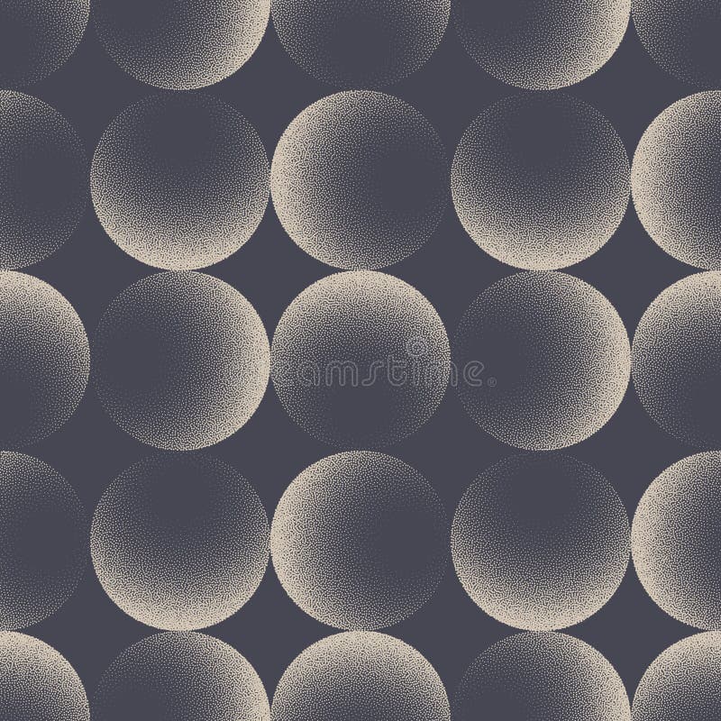 Spheres Cool Seamless Pattern Trend Vector Dot Work Classy Abstract ...