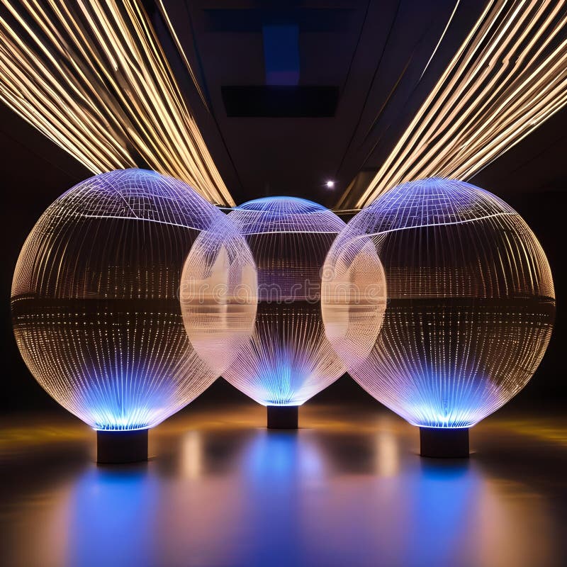 Spheres of Light Moving and Interacting in a Choreographed Dance of ...