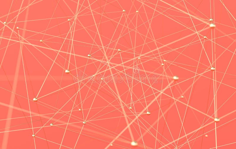 Spheres and Tubes Connection Structure. Golden Plexus. Abstract ...