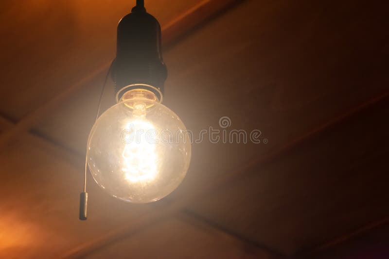 Old fashioned light bulb stock image. Image of edison - 5560697