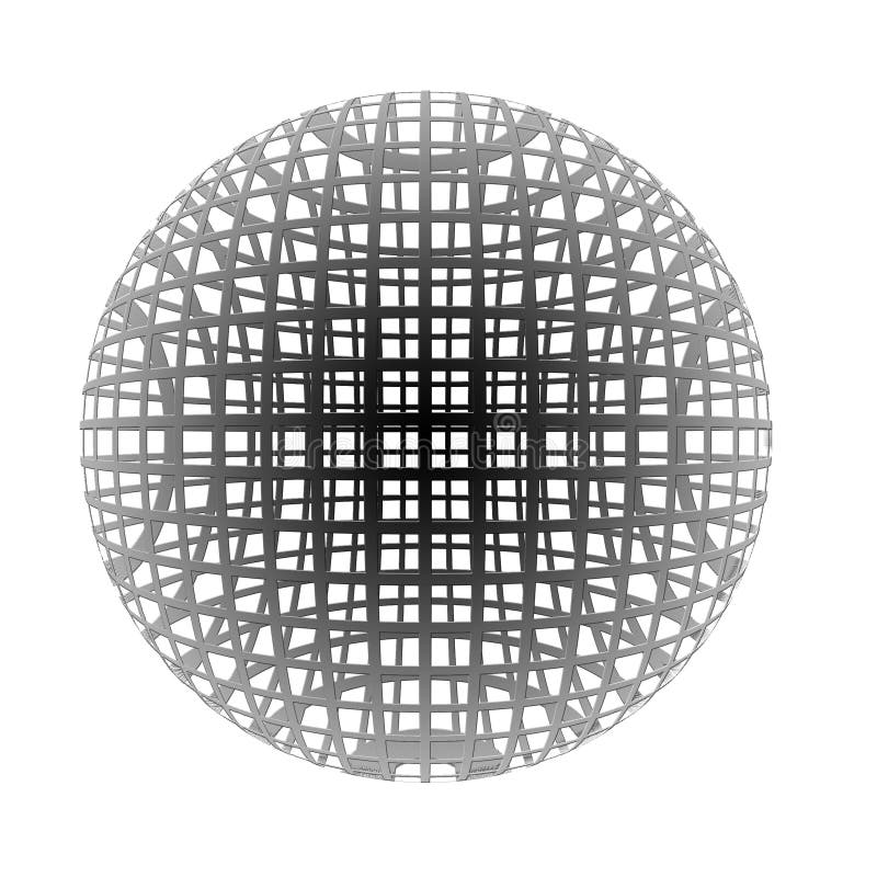Spherical cage stock illustration. Illustration of jail - 4433413