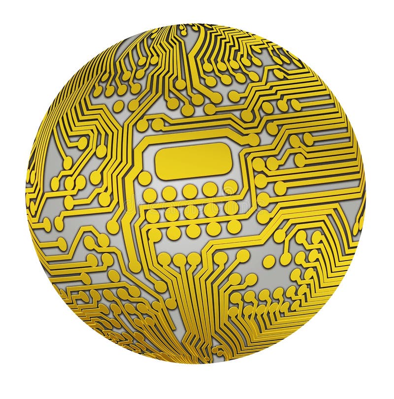 Spherical Circuit stock photo. Image of technology, macro - 90858