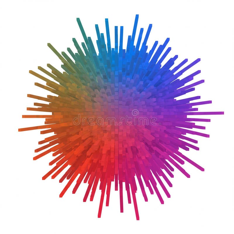 A Spherical 3D Geometric Structure Composed of Numerous Elongated ...