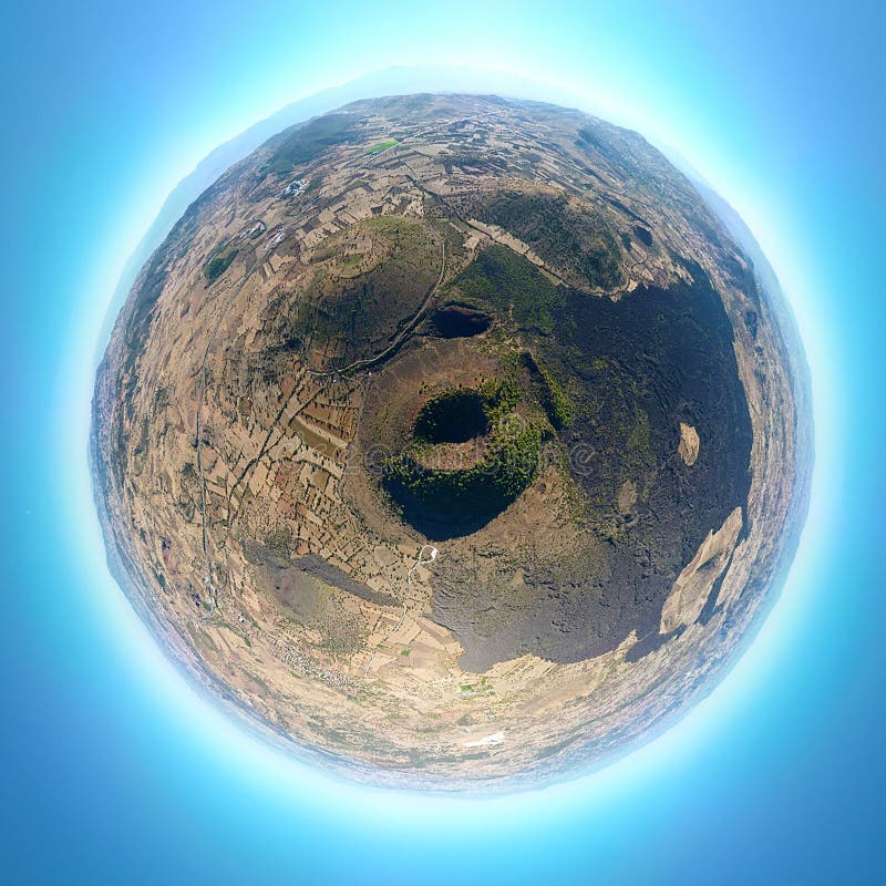 Spherical 360 Degree View with Mountains and Valleys Landscape in Kula ...
