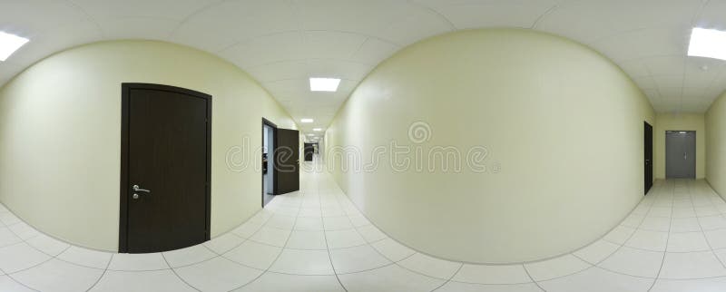 Spherical 360 Degrees Panorama Projection, Panorama in Interior Empty ...