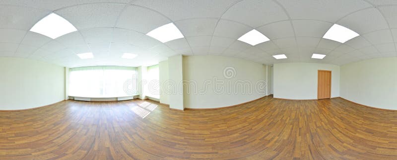 Spherical 360 Degrees Panorama Projection, Panorama in Interior Empty ...